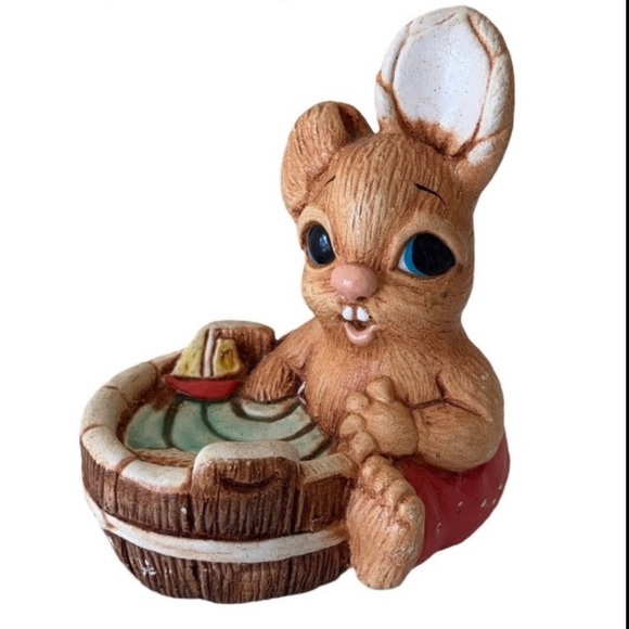 Vintage | Accents | Vintage Global Art Woodlander Bunny Hazel Rabbit ...